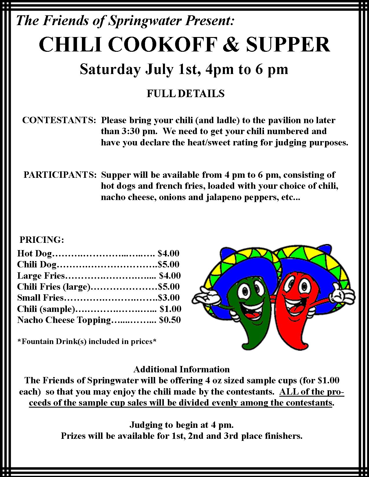 Chili Cook-Off Notice! – FOSPW